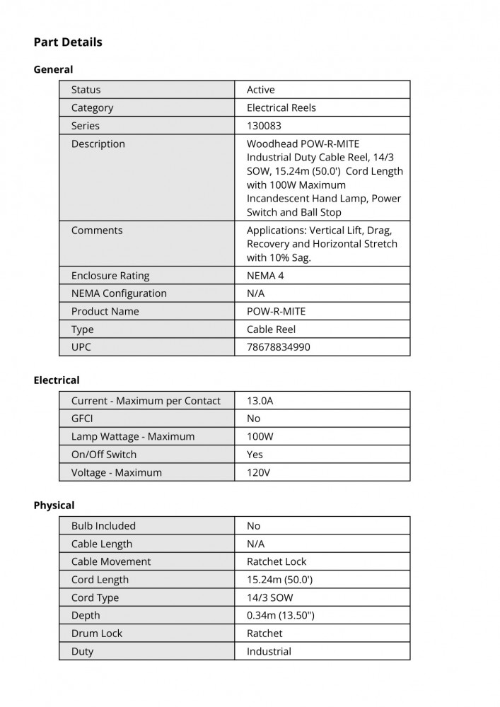 MOLEX 130083-0250 product drawing page 2