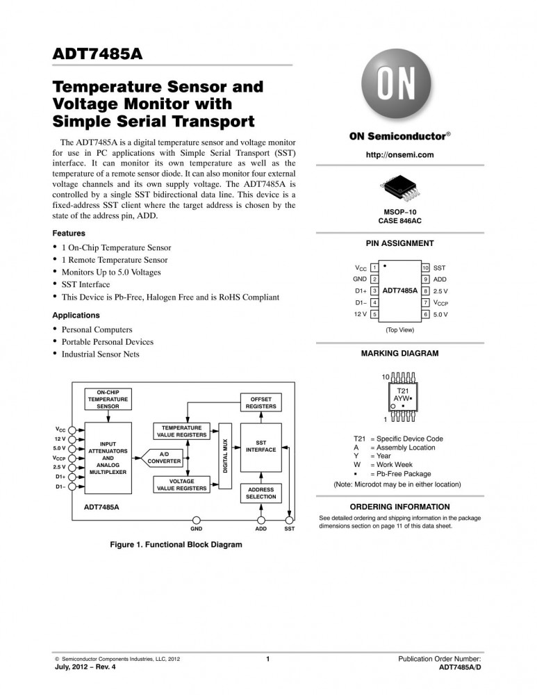 ADT7485A datasheet page 2