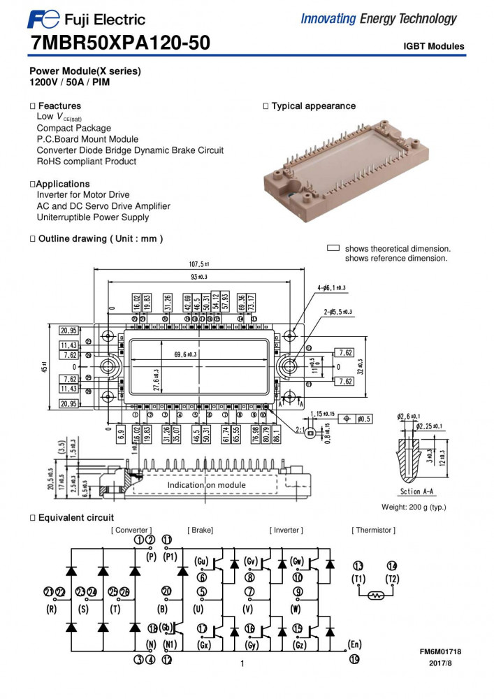 7MBR50XPA120-50 datasheet page 1