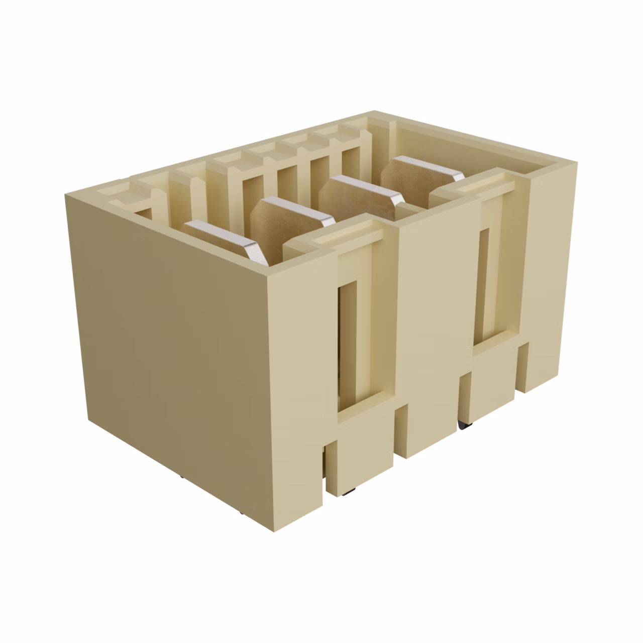 Appli-Mate RAST 5 Header, Vertical, 2 Circuits, Tin (Sn) Plating, Position Keys 1a & 2b, Code Key 01c, Latch Between Circuits 1 & 2, PCB Polarization A, Glow-Wire Capable