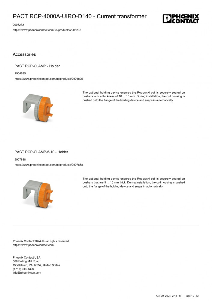 Phoenix Contact 2906232 product document page 10