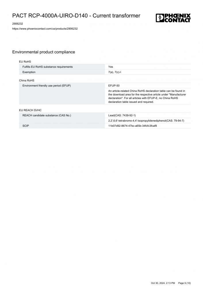 Phoenix Contact 2906232 product document page 9