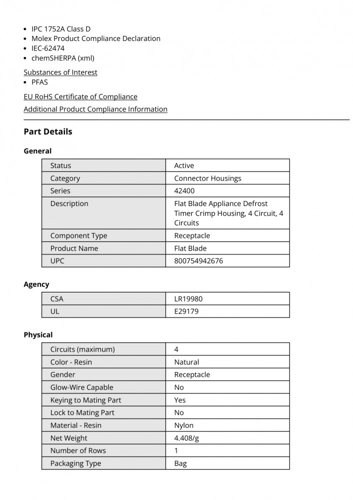 MOLEX drawing visual, page 2