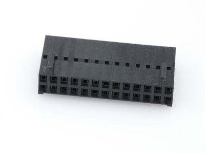 2.54mm Pitch SL Crimp Housing, Dual Row, Version F, 26 Circuits, Black for sale