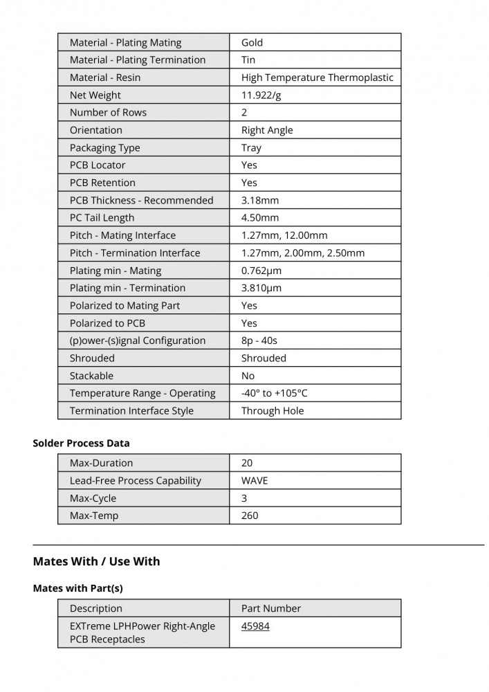 MOLEX 459858381 technical document page 3