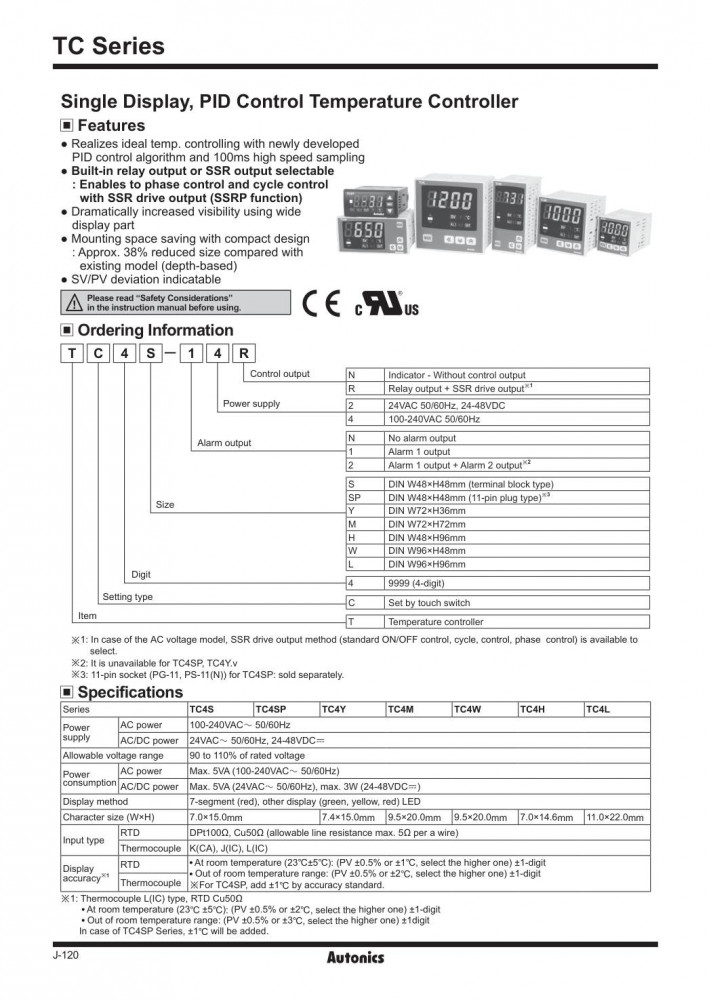TC Series technical document page 1