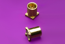 SSMCX Jack, Straight, PCB Receptacle, Surface Mount, Non-Magnetic, BeCu Body, Tri-Metal Plated, Tray for sale
