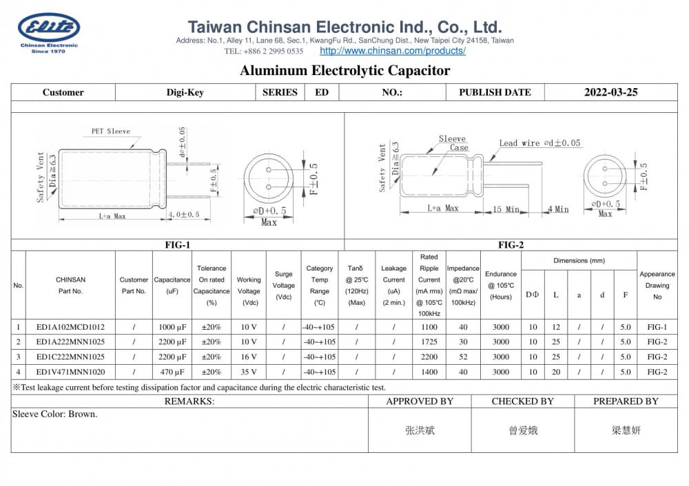 Chinsan ED datasheet page 10