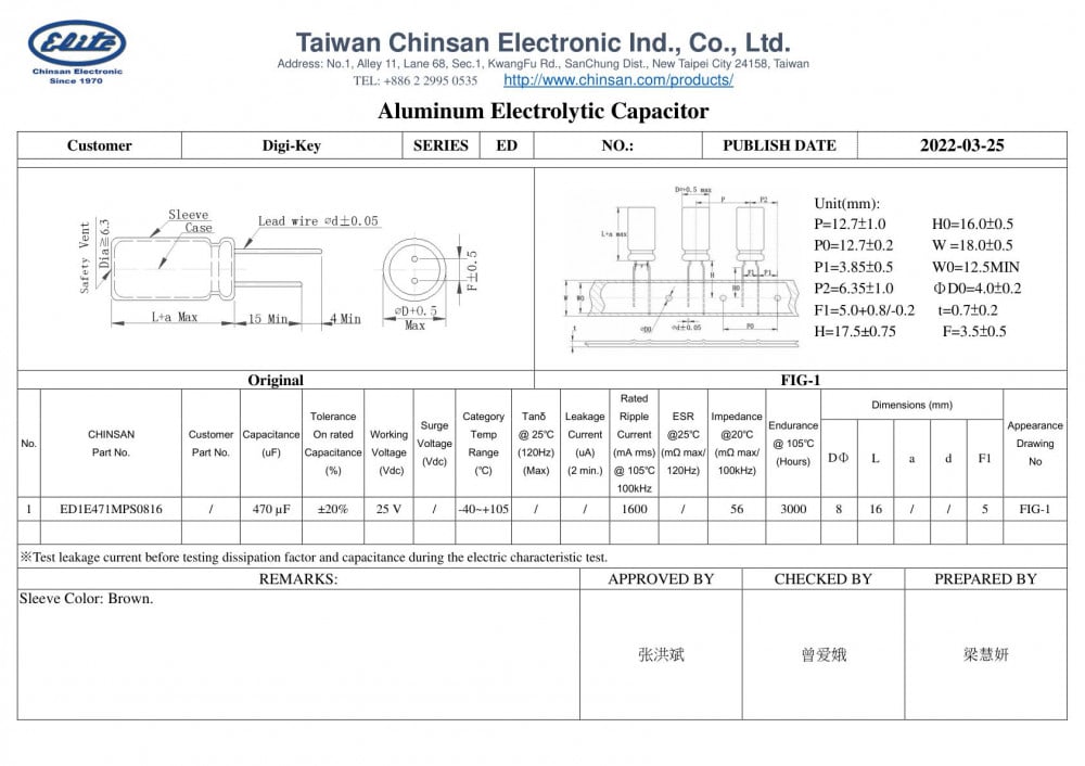Chinsan ED datasheet page 9