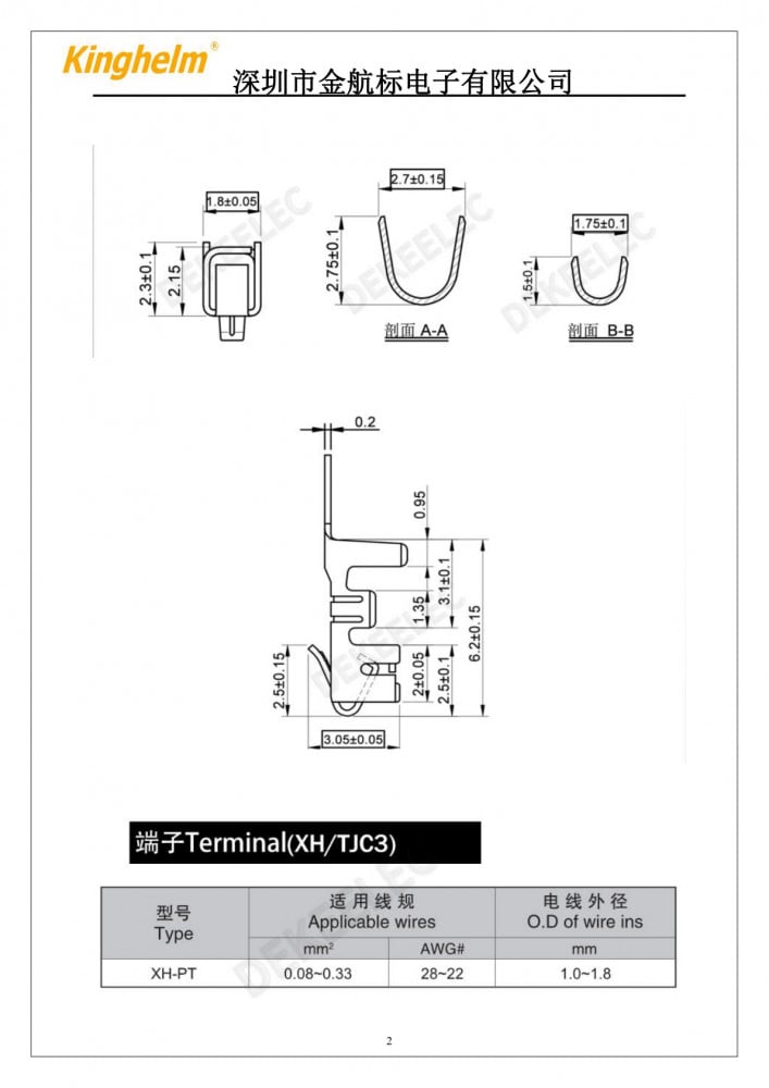 KH-XH-PT.TJC3 datasheet page 2