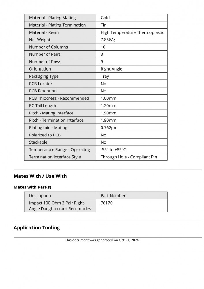 Molex 764101127 technical document page 3