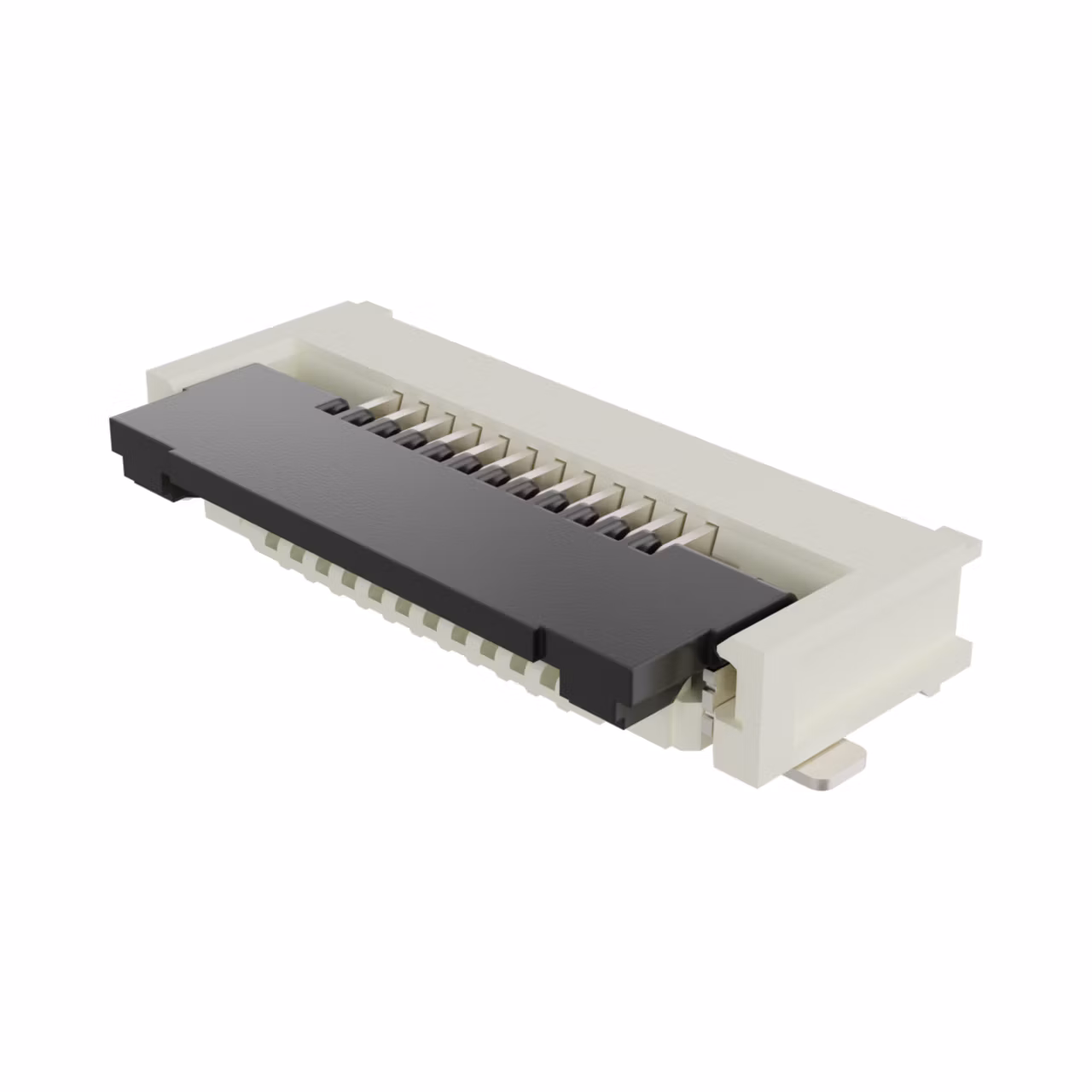 Easy-On FFC/FPC Connector, 0.50mm Pitch, 1.90mm Height, Single Bottom Contact (FS19), Right-Angle, Surface Mount, ZIF, 12 Circuits, Tin-Bismuth Plating for sale
