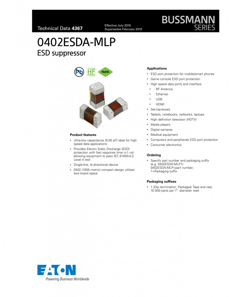 0402ESDA-MLP technical document page 1