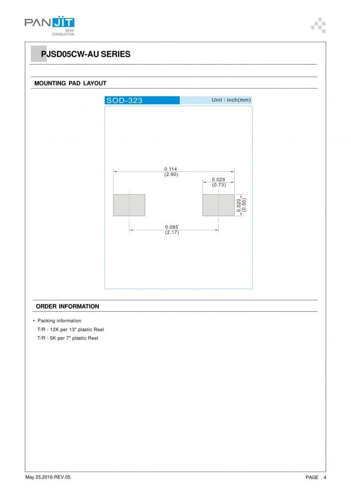 PJSD05CW-AU datasheet page 4