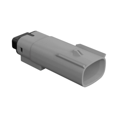 MX150 Mat-Sealed Male Connector Assembly, Single Row, 3 Circuits, Keying  Option D, Stone Gray for sale
