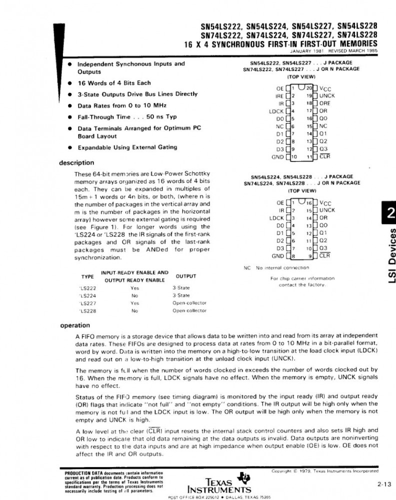 54LS224 technical document page 2