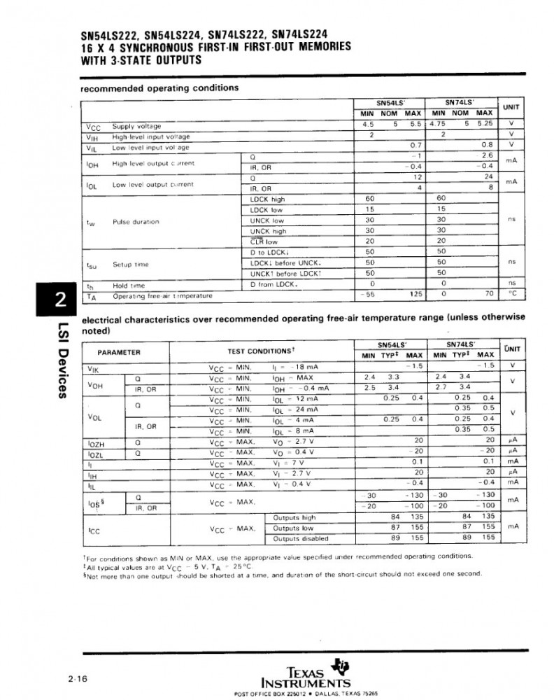 54LS224 technical document page 5