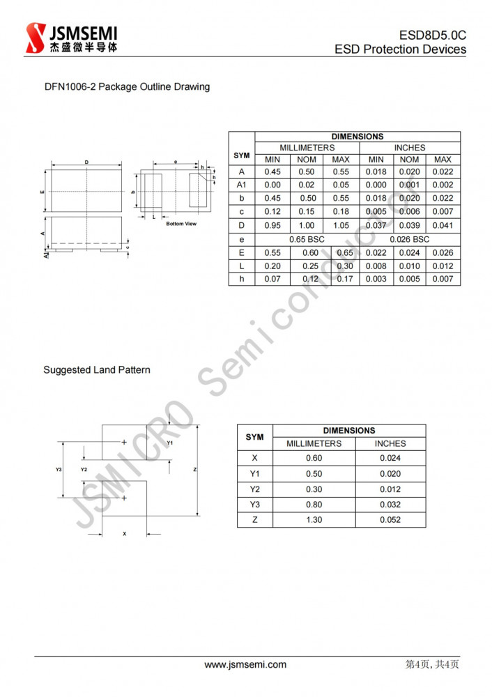 ESD8D5.0C datasheet page 4