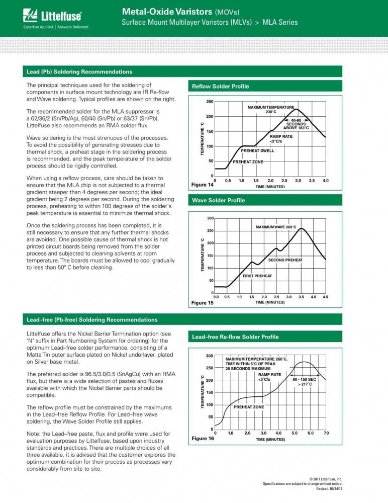 Littelfuse MLA series datasheet page 7