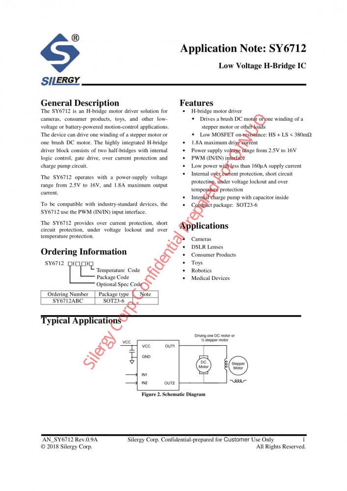 SY6712ABC datasheet page 1