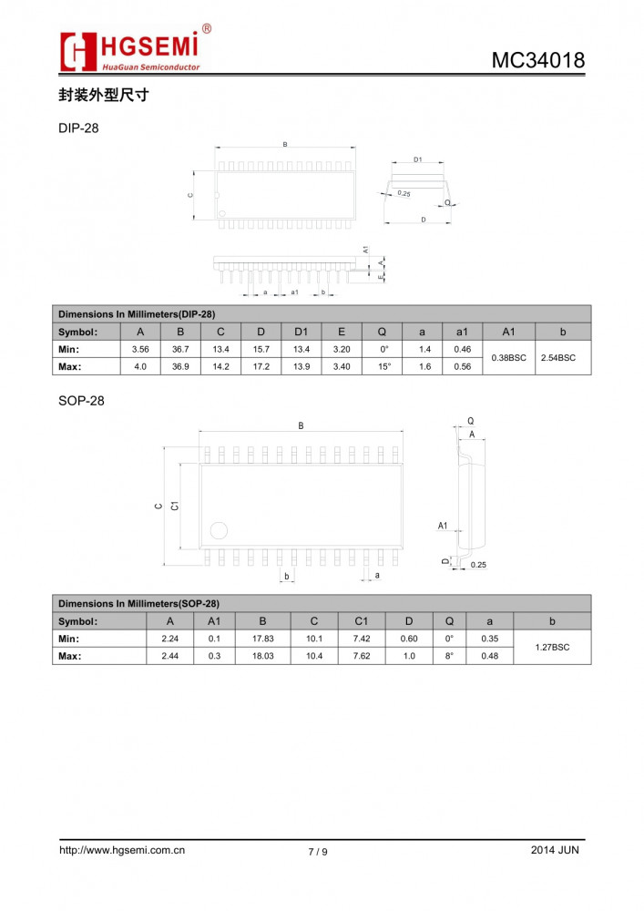 MC34018M/TR datasheet page 7