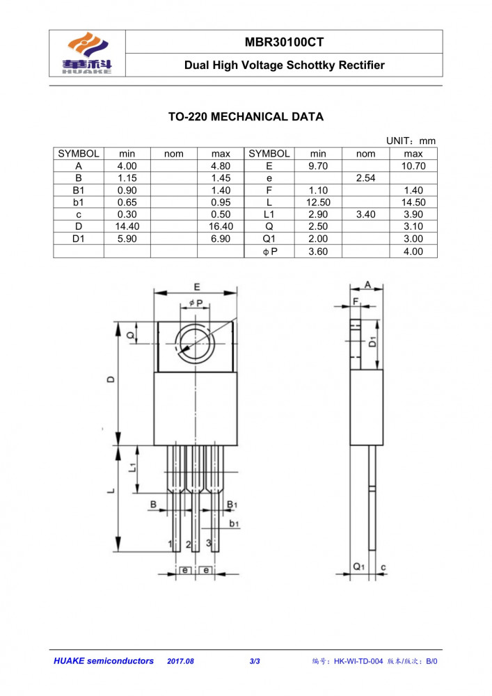 MBR30100CT datasheet page 3