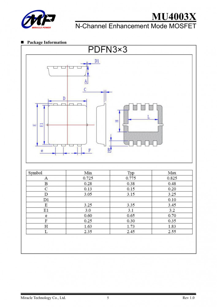 MU4003X datasheet page 5