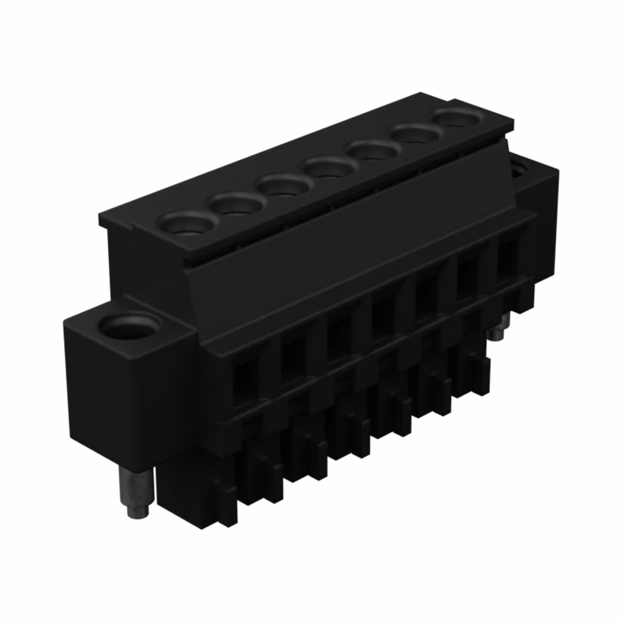 3.81mm Pitch Eurostyle Vertical Plug, with Retention Screws, Front Wire Entry, 7 Circuits for sale