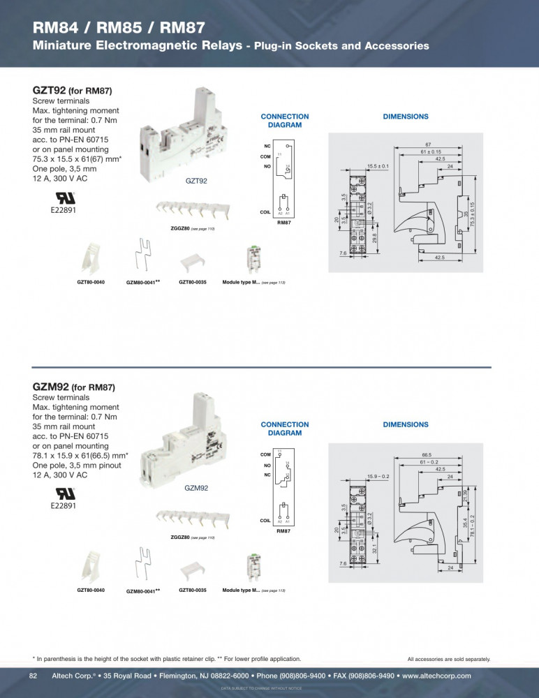 Altech RM85 datasheet page 7