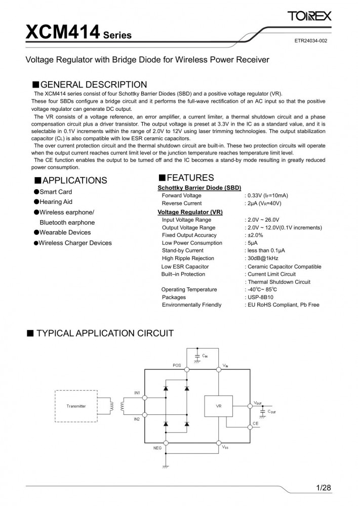 XCM414B094D2-G datasheet page 1