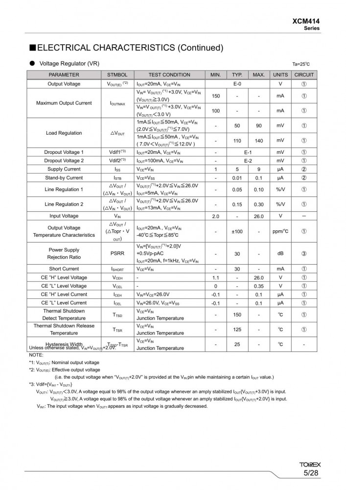 XCM414B094D2-G datasheet page 5
