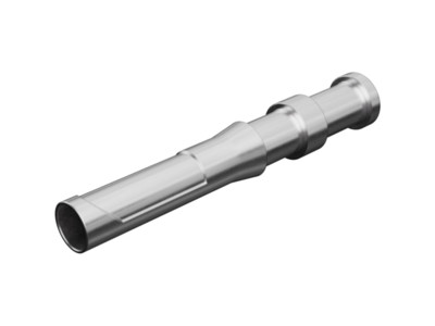 Heavy-Duty Turned Crimp Contact for 10A Inserts and Modules, Female, Silver (Ag) Plated Copper Alloy, 0.50mm² (20 AWG), 100 per Bag for sale