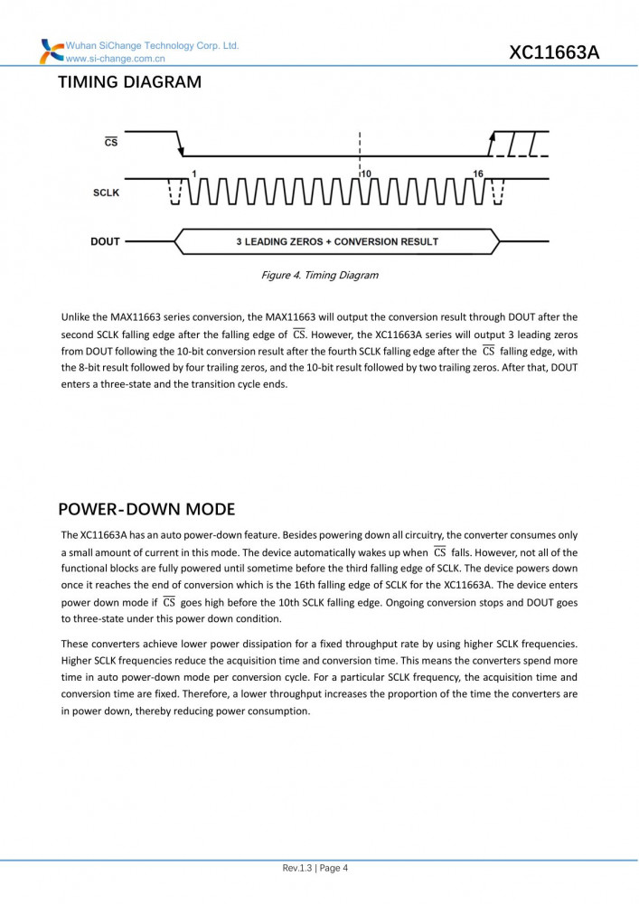 XC11663A datasheet page 4