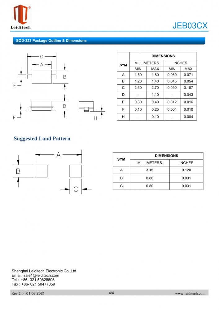 JEB03CX datasheet page 4