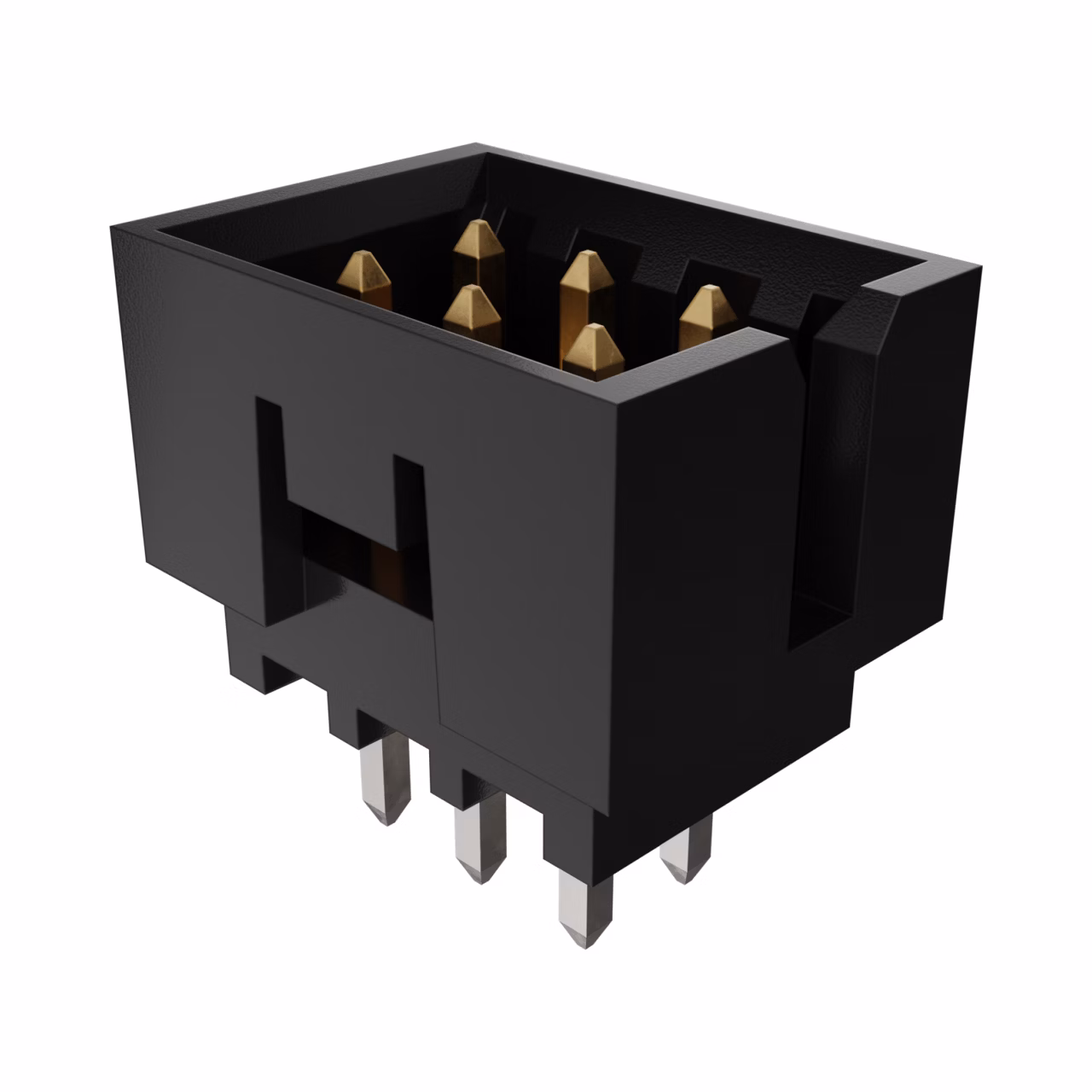 2.00mm Pitch, Milli-Grid PCB Header, Dual Row, Vertical, Through Hole, Shrouded, 6 Circuits, 0.38µm Gold (Au) Plating, 2.50mm Tail Length, Single Side Slot, Center Friction Lock, Tube for sale