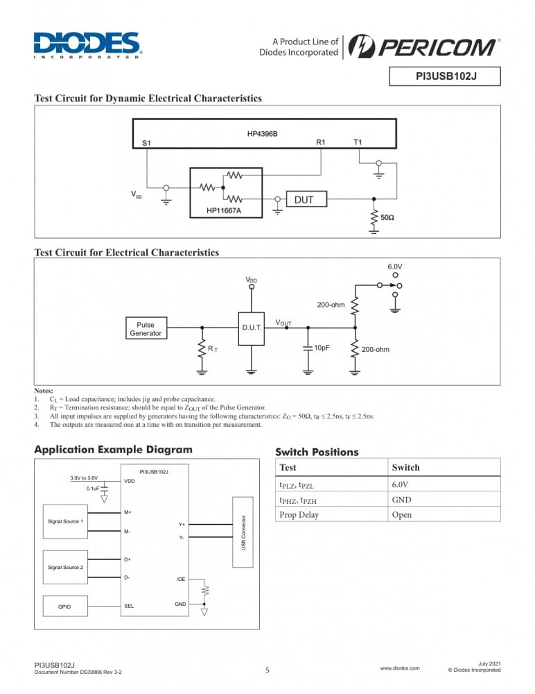 PI3USB102J datasheet page 5