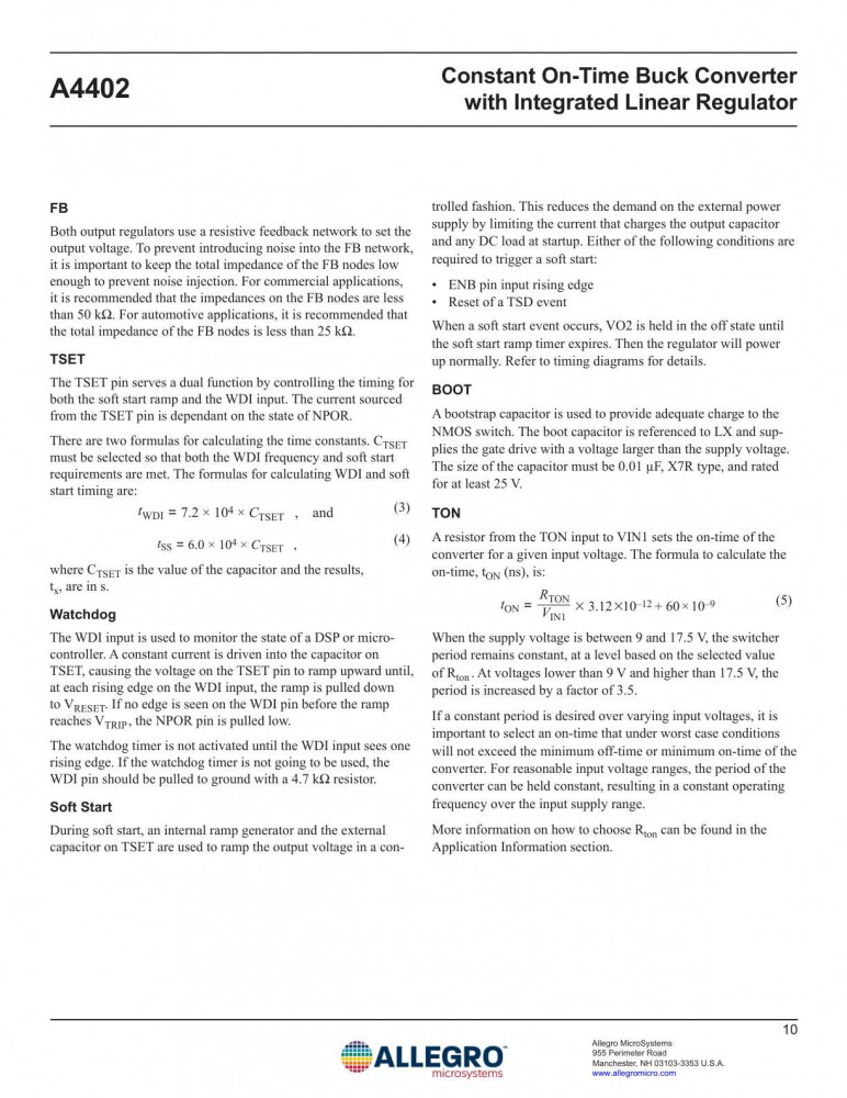 A4402 technical document page 10