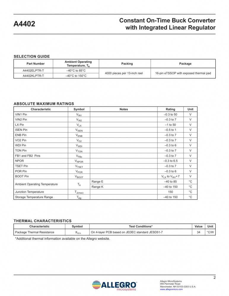 A4402 technical document page 2