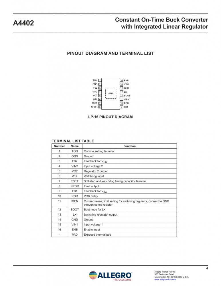 A4402 technical document page 4
