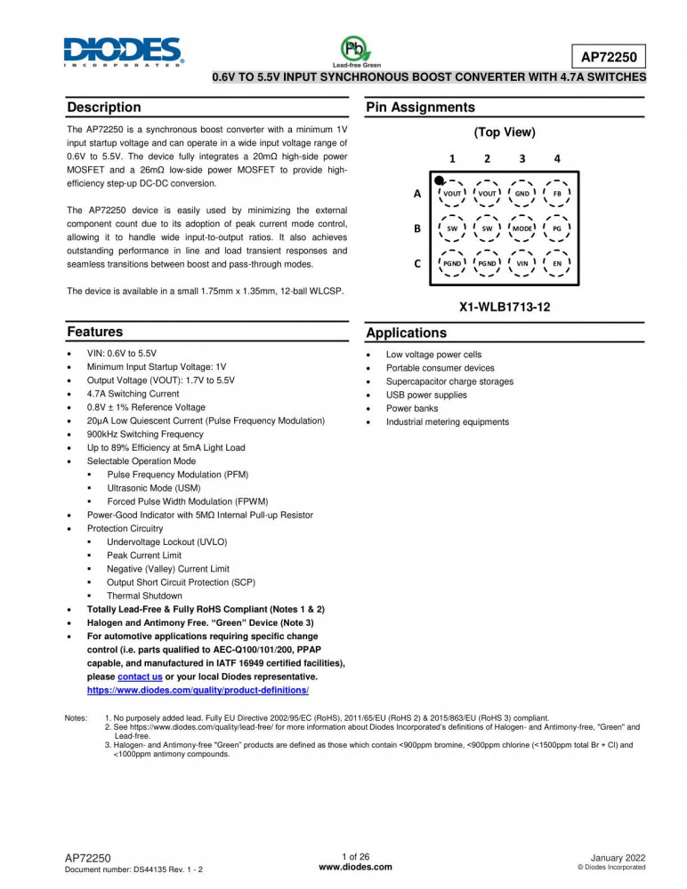 AP72250CJ12-7 document page 1