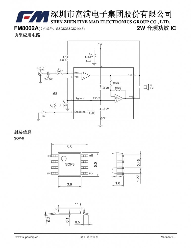 FM8002A datasheet page 6