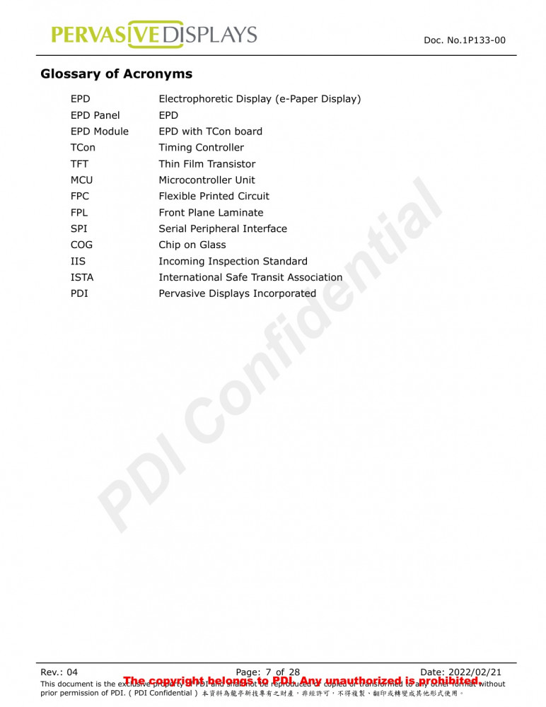 E2190CS021 specification page 7