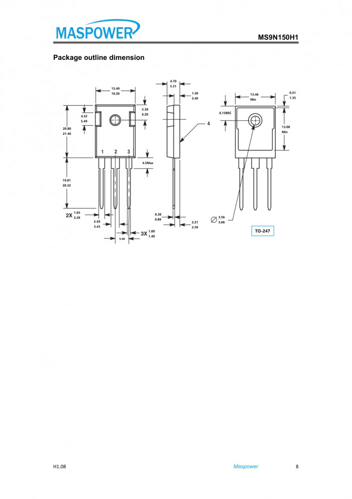 MS9N150H1 datasheet page 8
