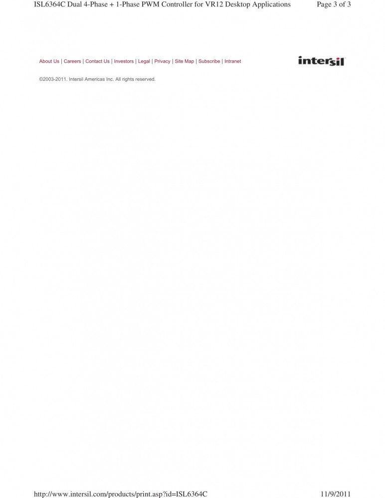 ISL6364C datasheet page 3