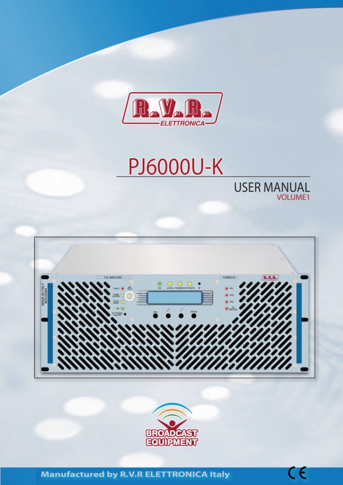 PJ6000U-K documentation page 1