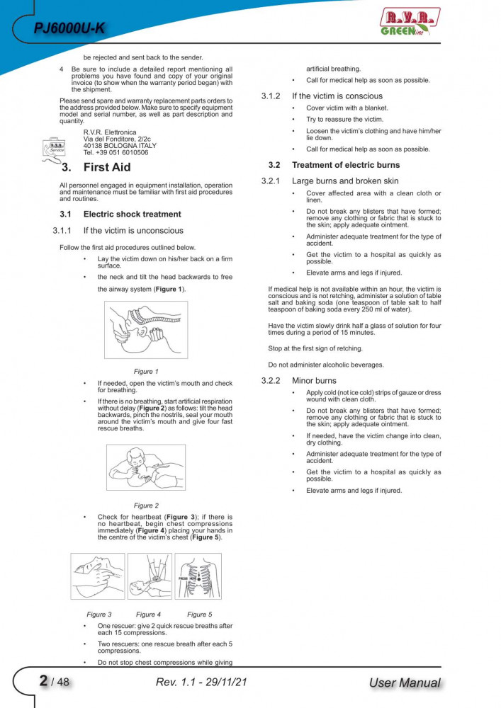PJ6000U-K documentation page 8