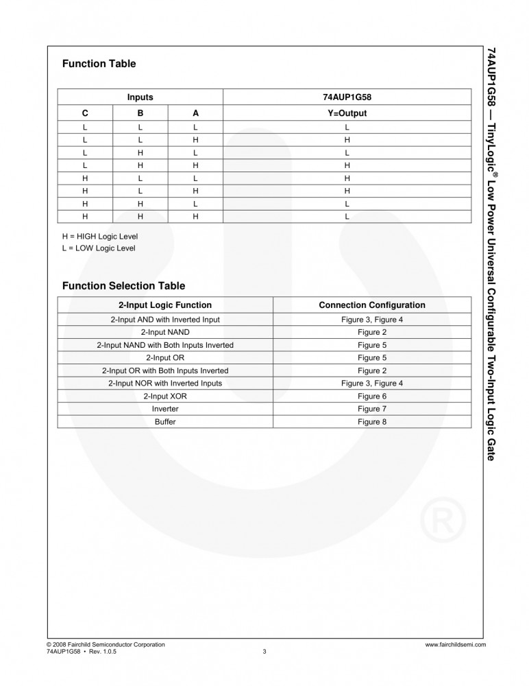 74AUP1G58 datasheet page 4