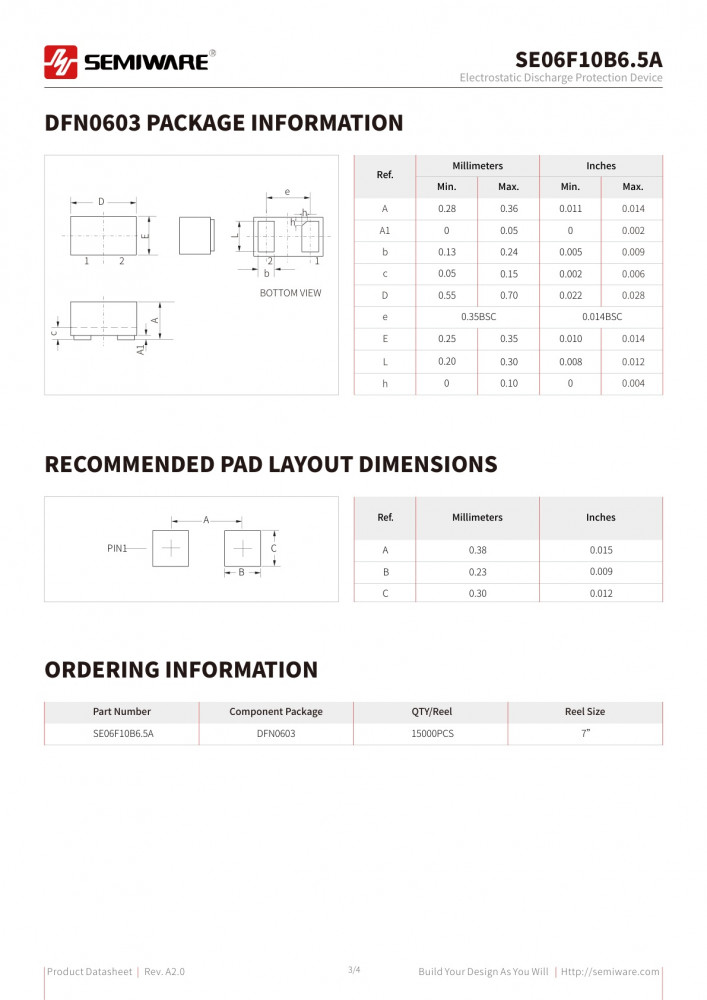 SE06F10B6.5A datasheet page 3