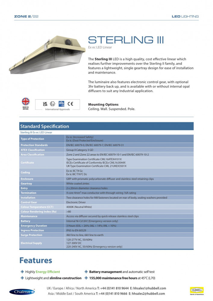 Supplied Sterling III document page 1