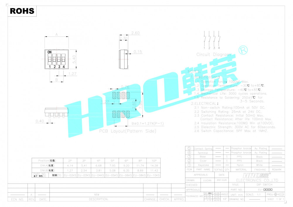 EU-10KS official datasheet preview